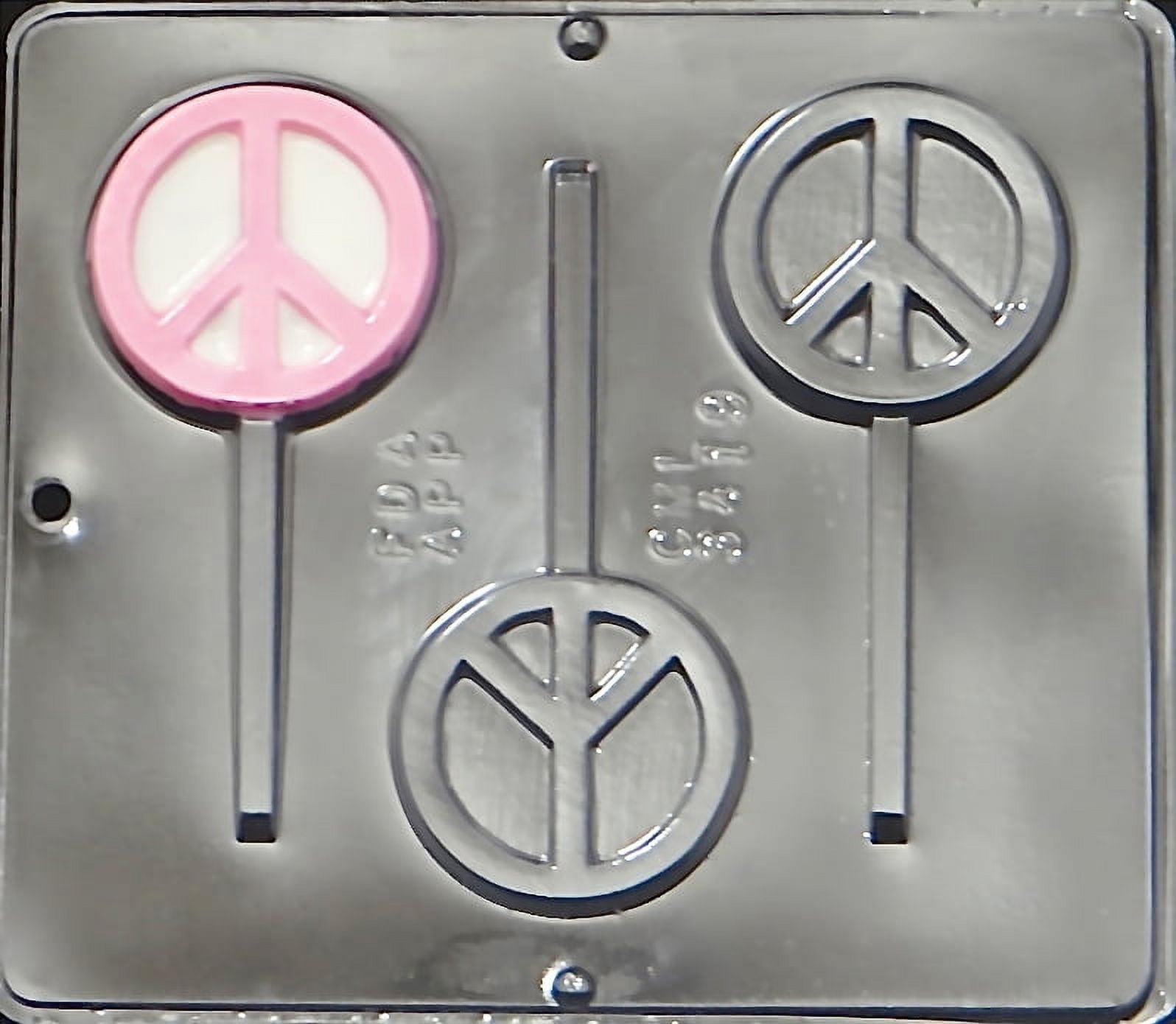 3419 Peace Symbol Lollipop Chocolate Candy Mold - Walmart.com