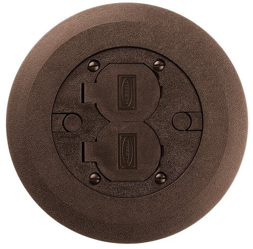 34251 Floor Box Cover and Flange, Brown - Walmart.com