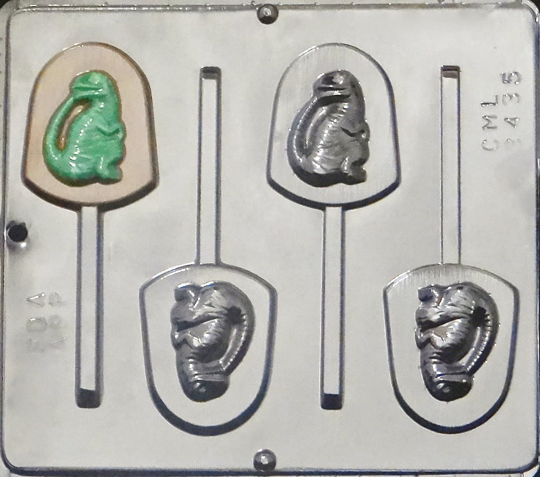 3435 Dinosaur Raptor Lollipop Chocolate Candy Mold - Walmart.com