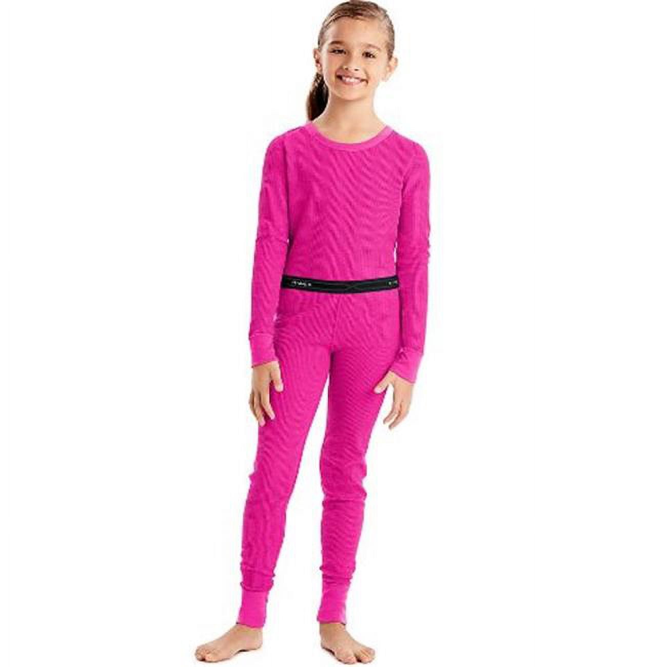 34600 X-Temp Girls Organic Cotton Thermal Set, Hot Pink - Medium ...