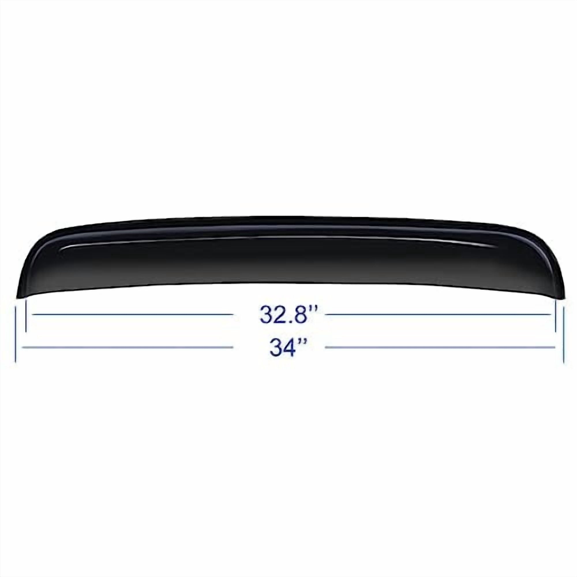 34IN. Universal Thickness Dark Smoke Tint Top Sun Roof Rain Snow Guard ...