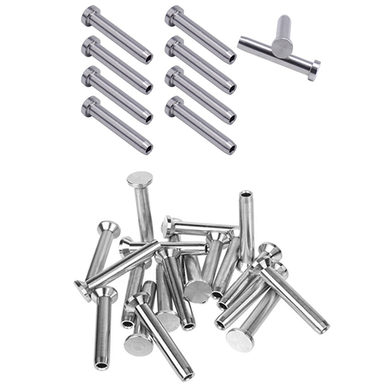 34PCS 316 Stainless Steel Fixed Ends Stemball Swage Stud Dead Ends ...