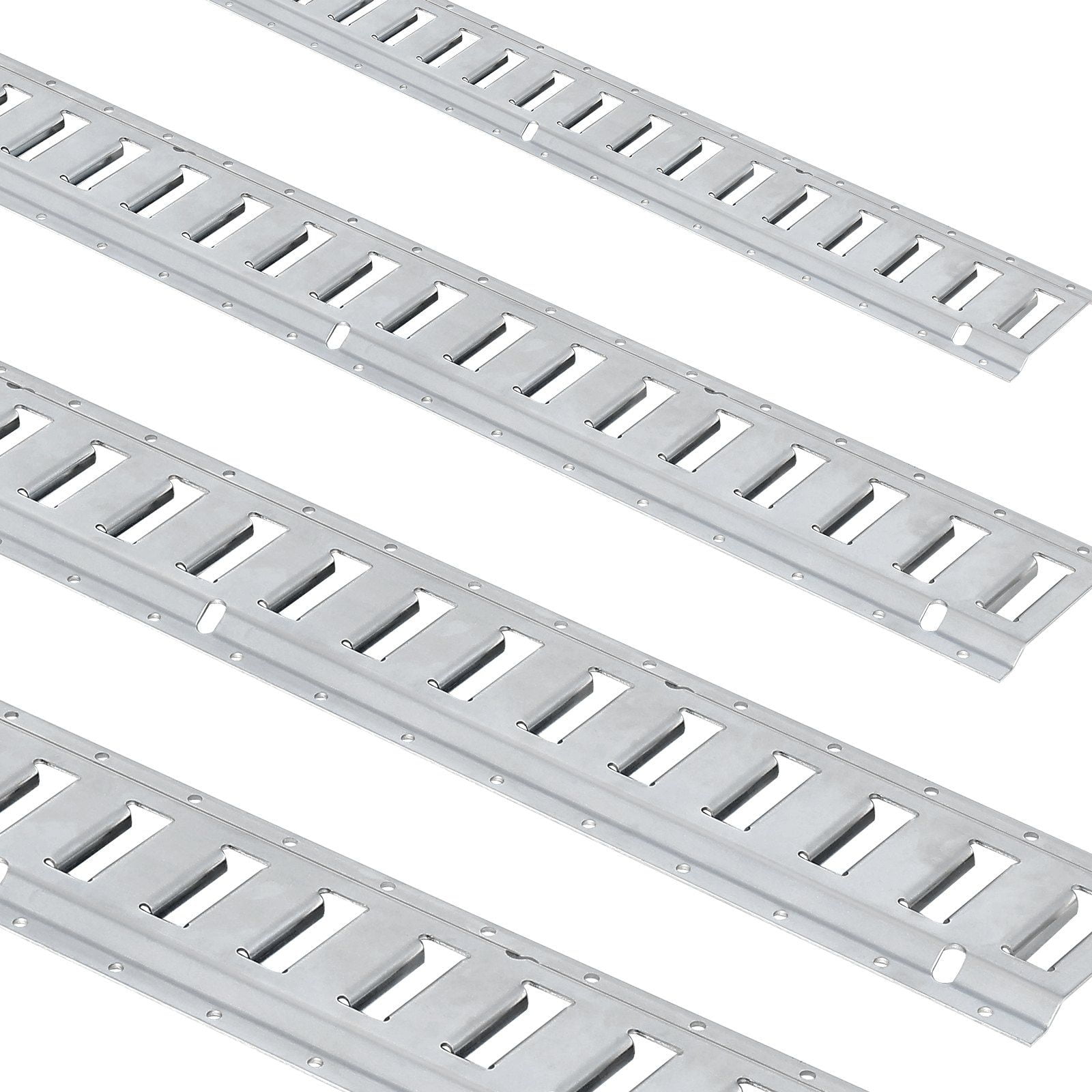 34PCS 5FT E-Track Rail Kit - 8 Steel Rails, 2 Single Slot, 8 O Rings, 8 ...