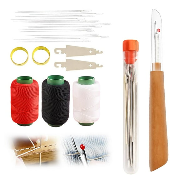 34PCS Sewing Tool Set, 2026 New Big Eye Steel Sewing Needles Kit ...