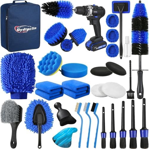 34Pcs Car Detailing Kit, Car Detailing Brush Set, Car Wash Cleaning Kit ...