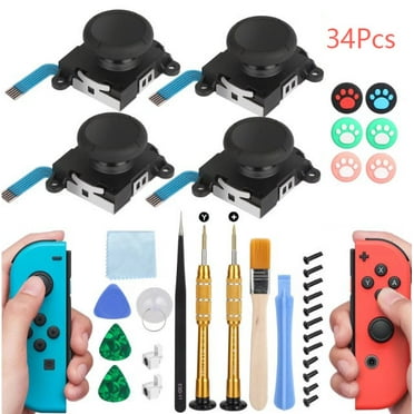 4PCS Set of Silicone Paw Print Joycon Thumb Grips; Joystick Rocker ...