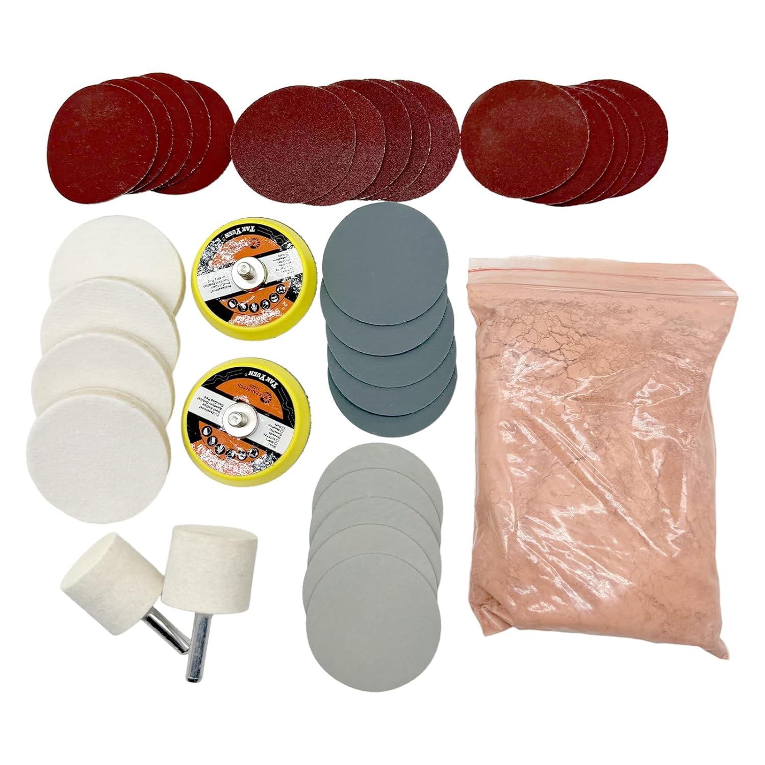 34Pcs/Set Glass Polishing Kit, Deep Scratch Remover, Multifunctional ...
