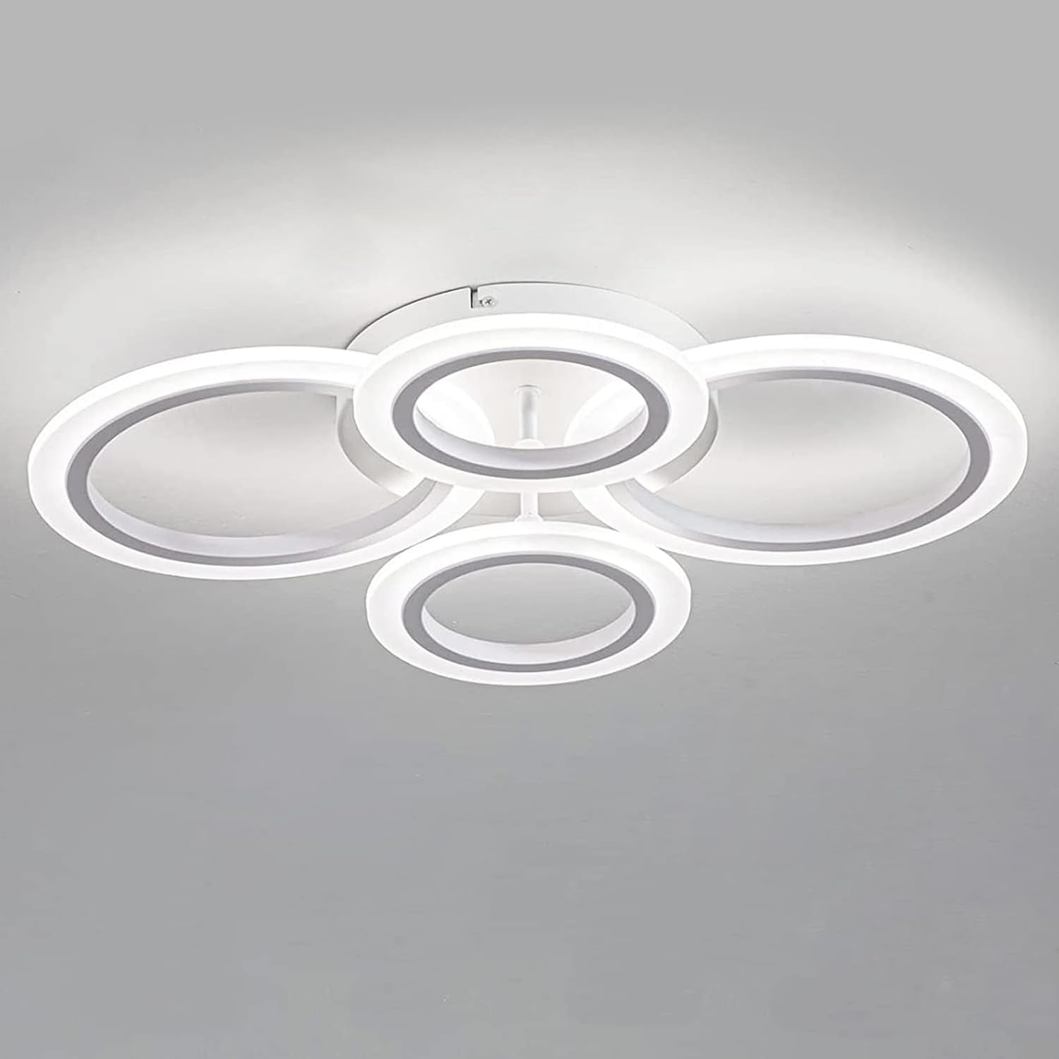 34W LED Ceiling Light with Remote, 3000-6000K Dimmable Modern Flush ...