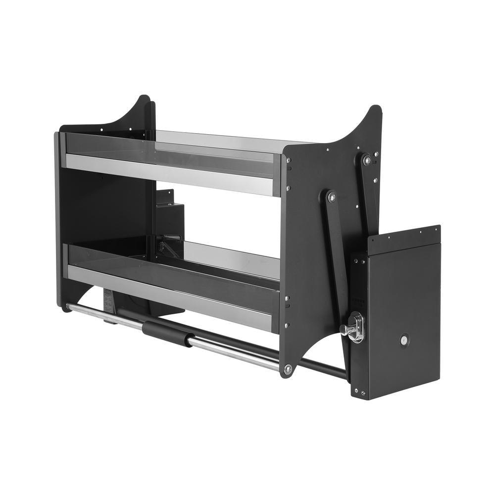 34in Pull Down Shelf for Kitchen Upper Cabinet, 2-Tier Pull Down ...