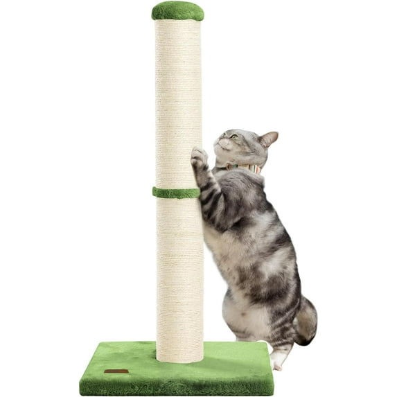 34inch Cat Scratching Post with Natural Sisal Rope 4.3Inch Large ...
