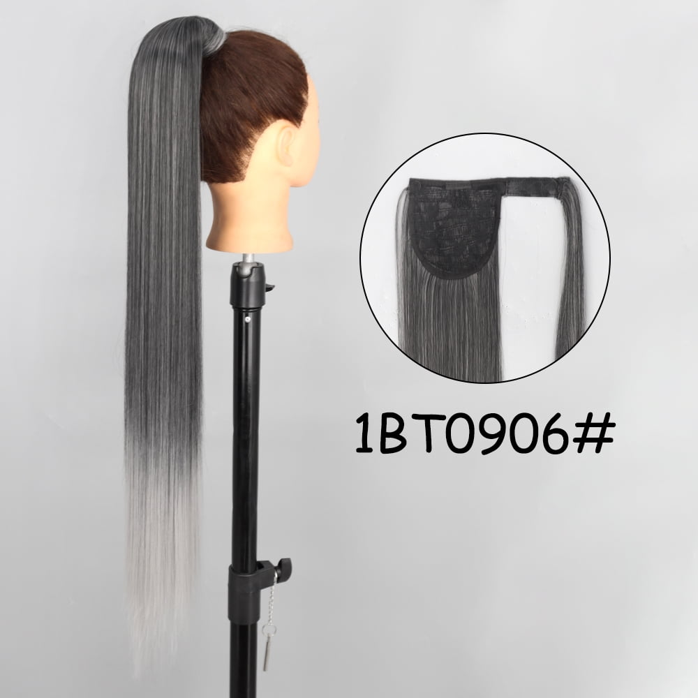 34inches Synthetic Ponytail Hair Extension Clip in Fake Wig Hairpiece ...