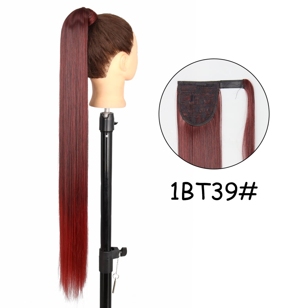 34inches Synthetic Ponytail Hair Extension Clip in Fake Wig Hairpiece ...