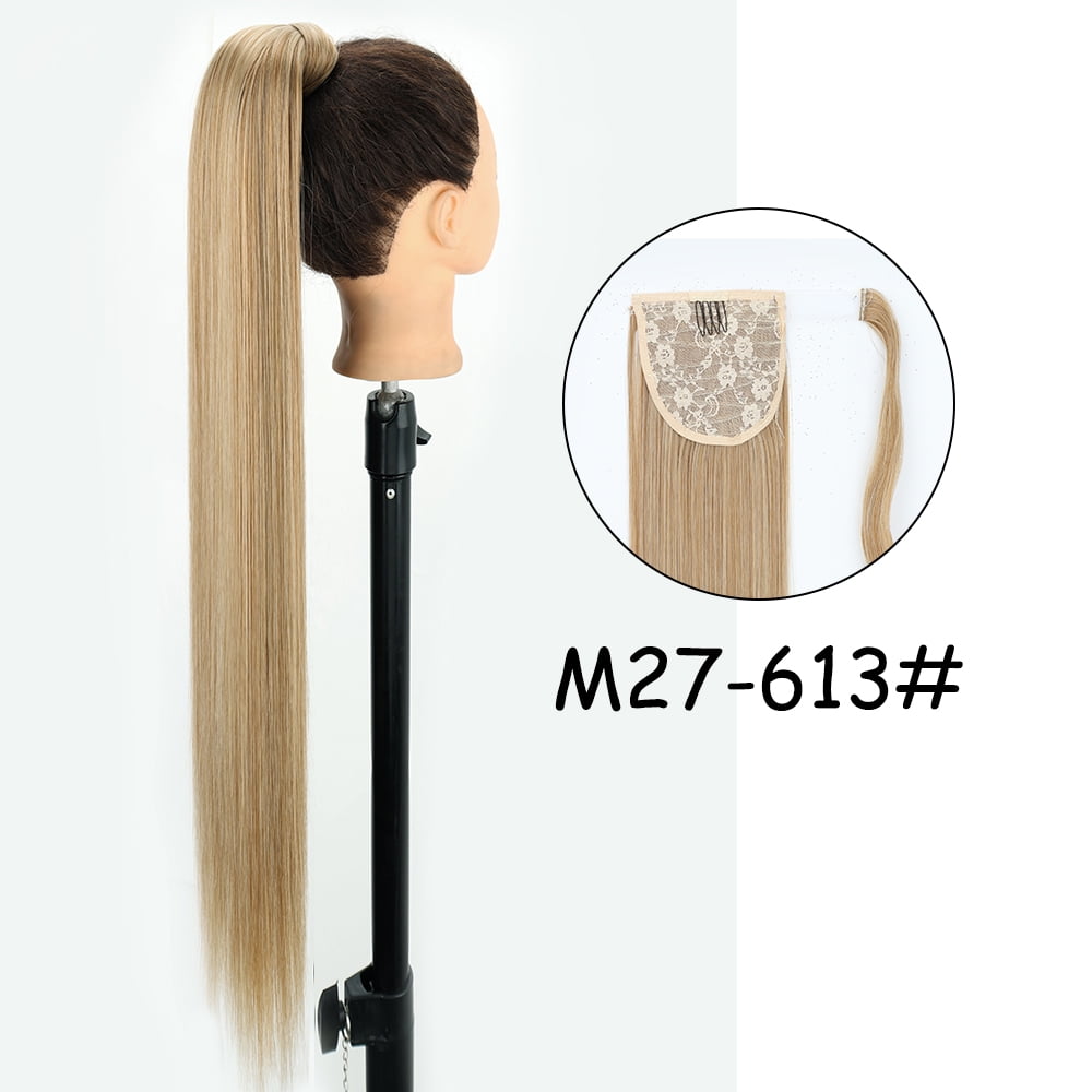 34inches Synthetic Ponytail Hair Extension Clip in Fake Wig Hairpiece ...