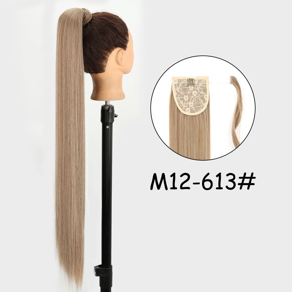 34inches Synthetic Ponytail Hair Extension Clip in Fake Wig Hairpiece ...