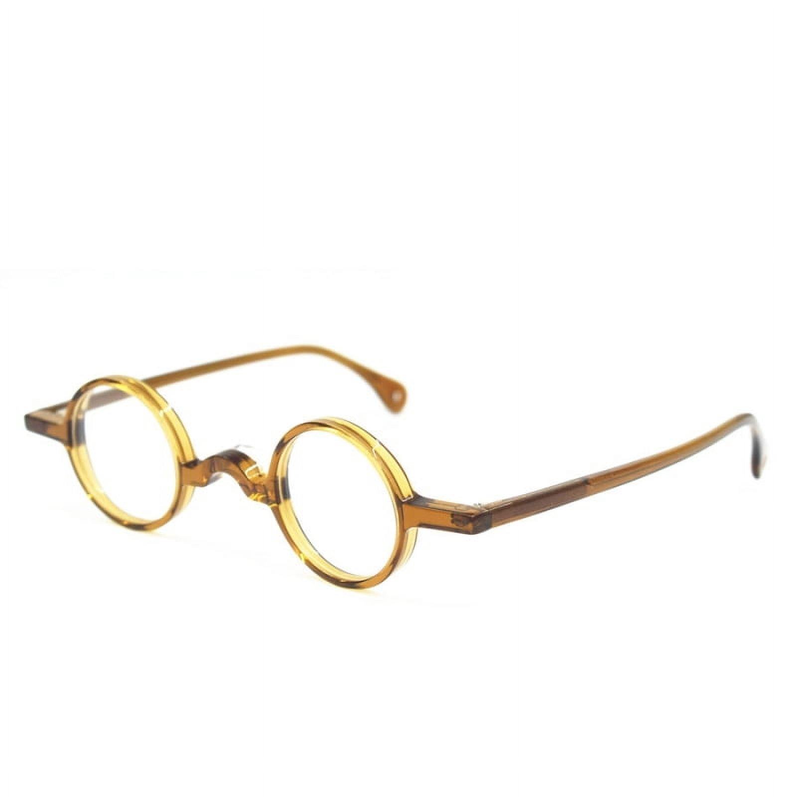 34mm Hand Made Acetate Retro Small Round Eyeglass Frames Luxury Design ...
