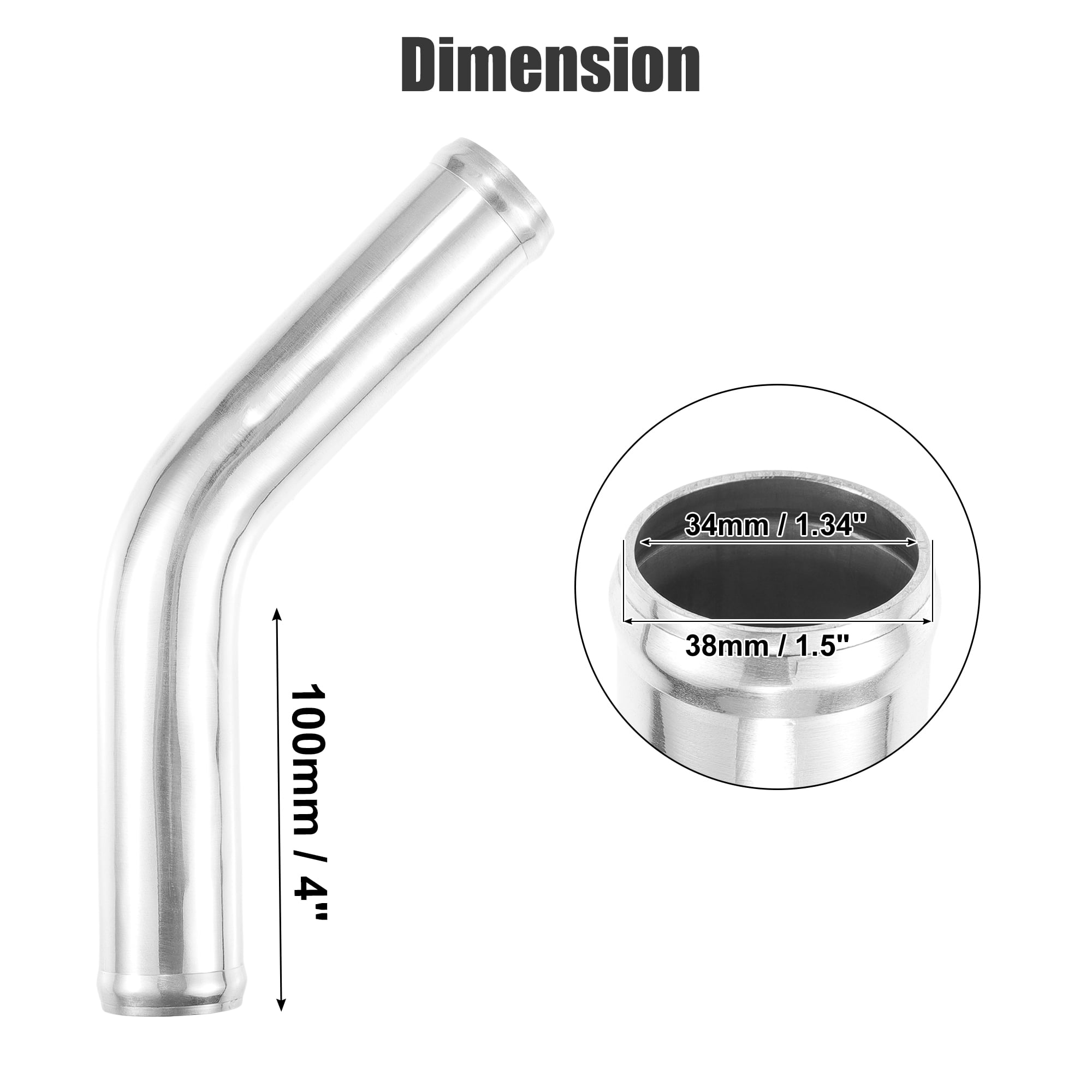 34mm OD 38mm OD-Car Aluminum Alloy Tube, Intercooler Elbow, Air Intake ...