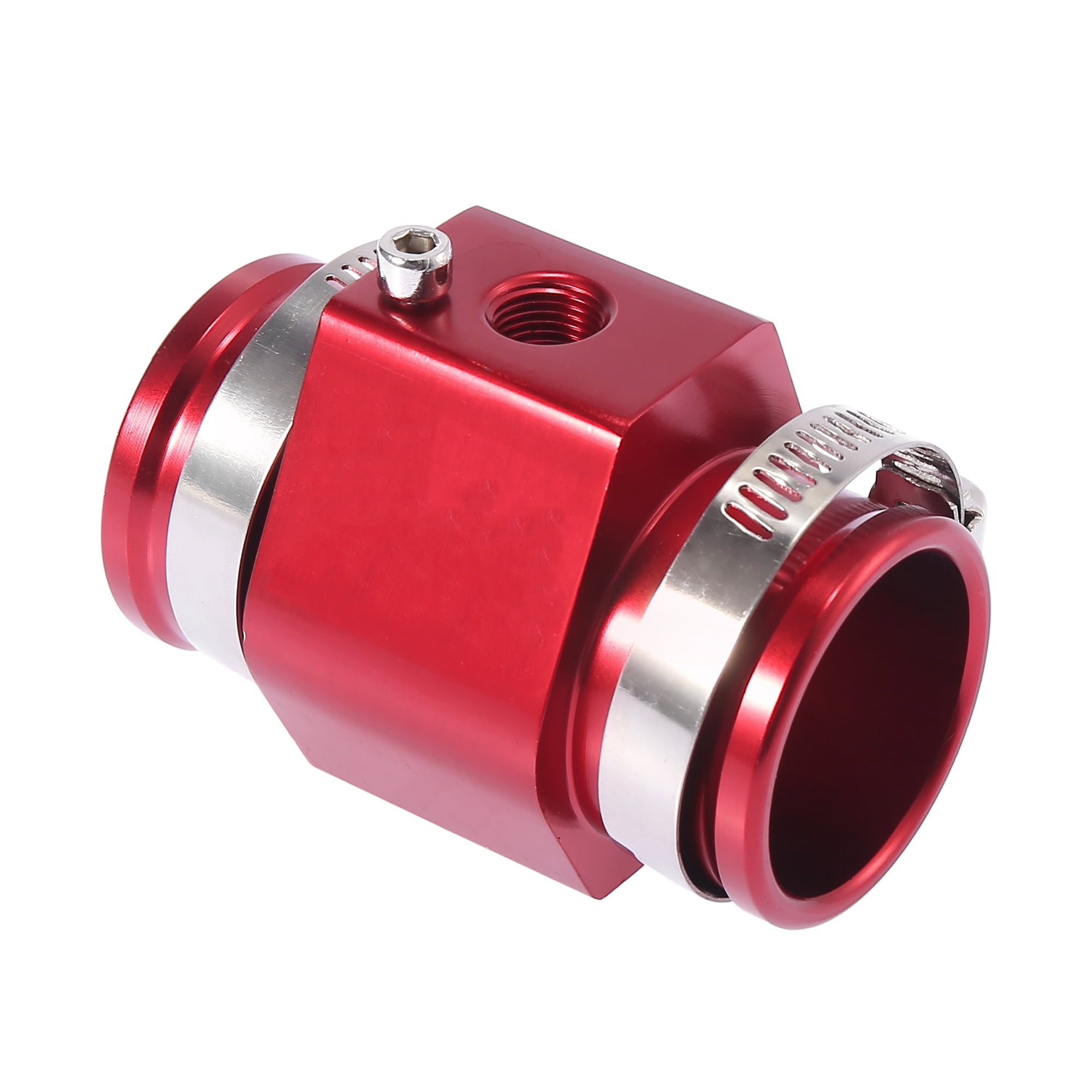 34mm Red Car Water Coolant Temperature Sensor Adapter Set Joint Pipe ...