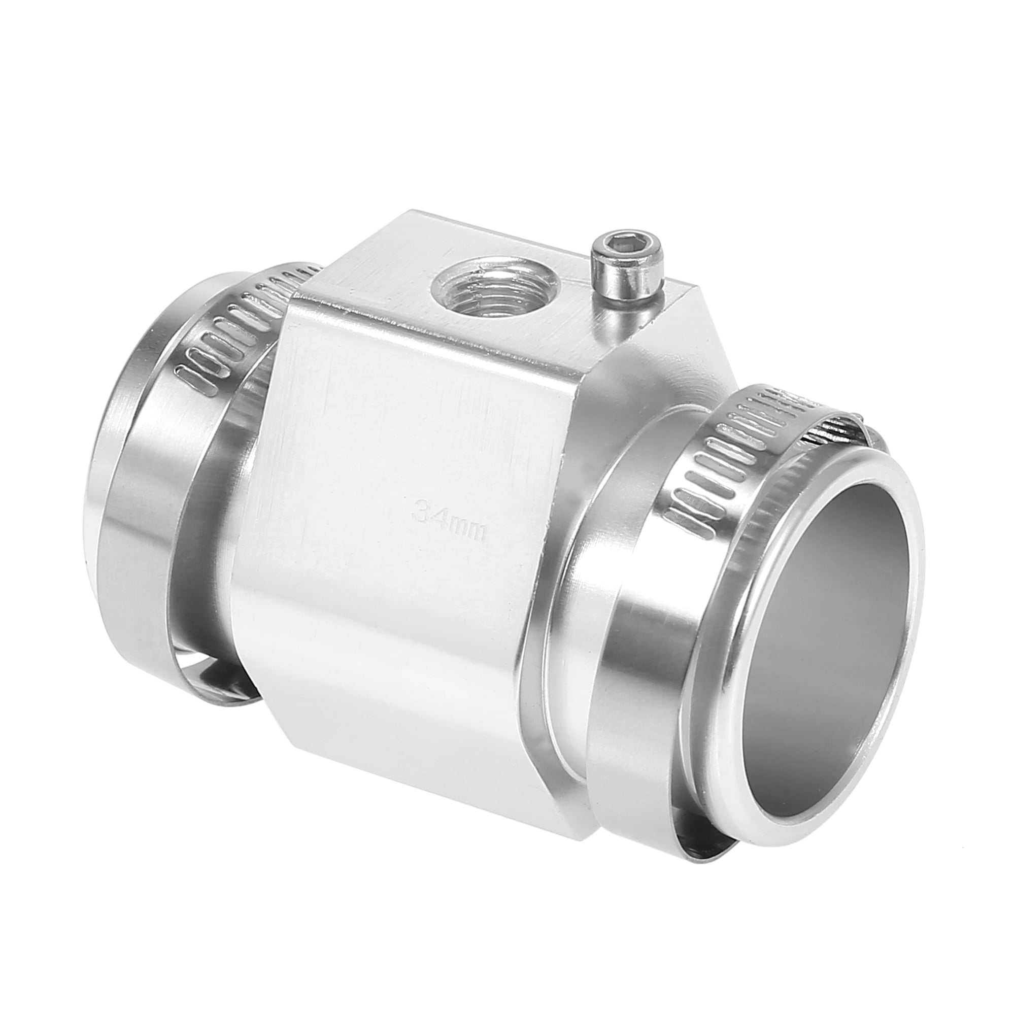34mm Silver Tone Car Water Coolant Temperature Sensor Adapter Set Joint ...