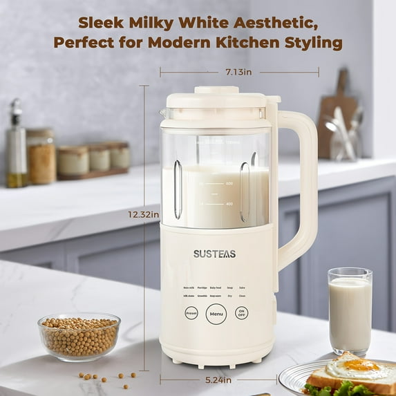 34oz 10-in-1 Hot & Cold Blender: Self-Clean, No Soak. For Nut Milk ...