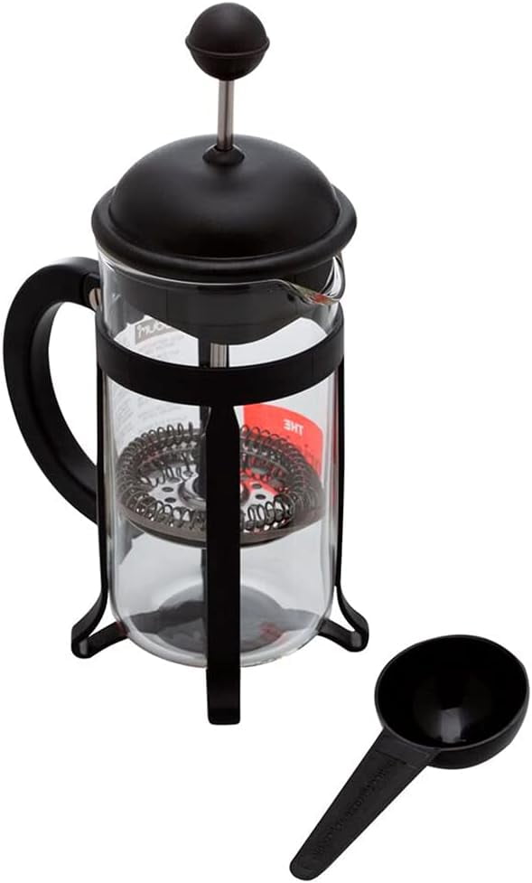 34oz Java French Press Coffee Maker, High-Heat Borosilicate Glass, Black - Made in Portugal ...