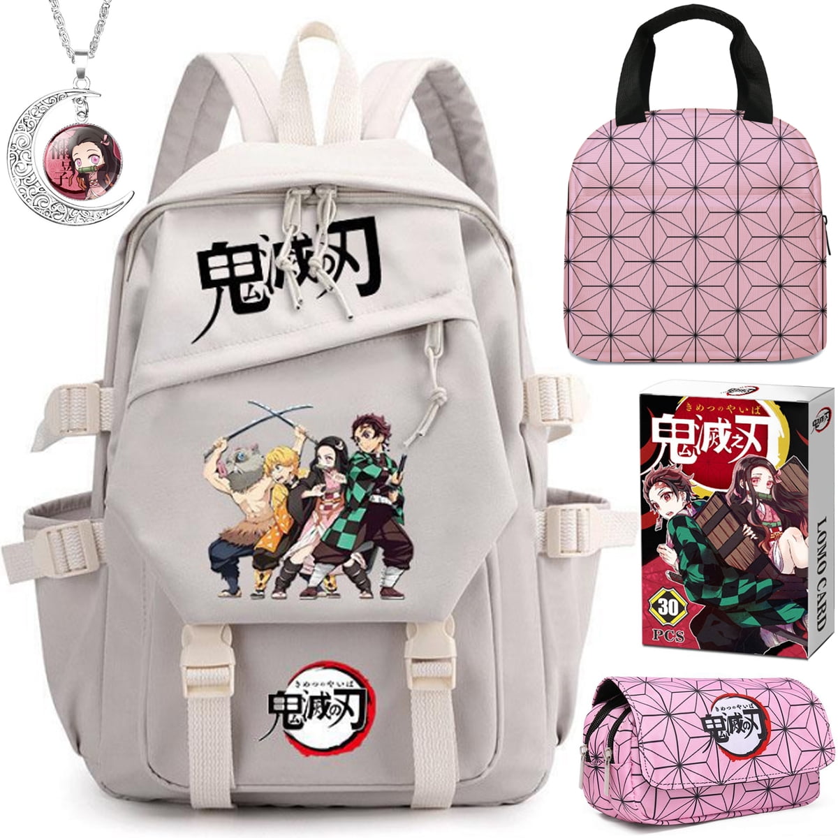34pcs Demon Slayer Agatsuma Zenitsu School Backpack kits - Walmart.com