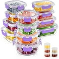 Taimasi 34pc Glass Food Storage Containers with Lids Set - Walmart.com