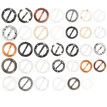 Frcolor Scarf Clip Shirt Ring Buckle T Clips Plastic Neckerchief Tee ...