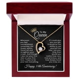 34th Anniversary Jewelry for Women 34 Years - To My Queen Necklace ...