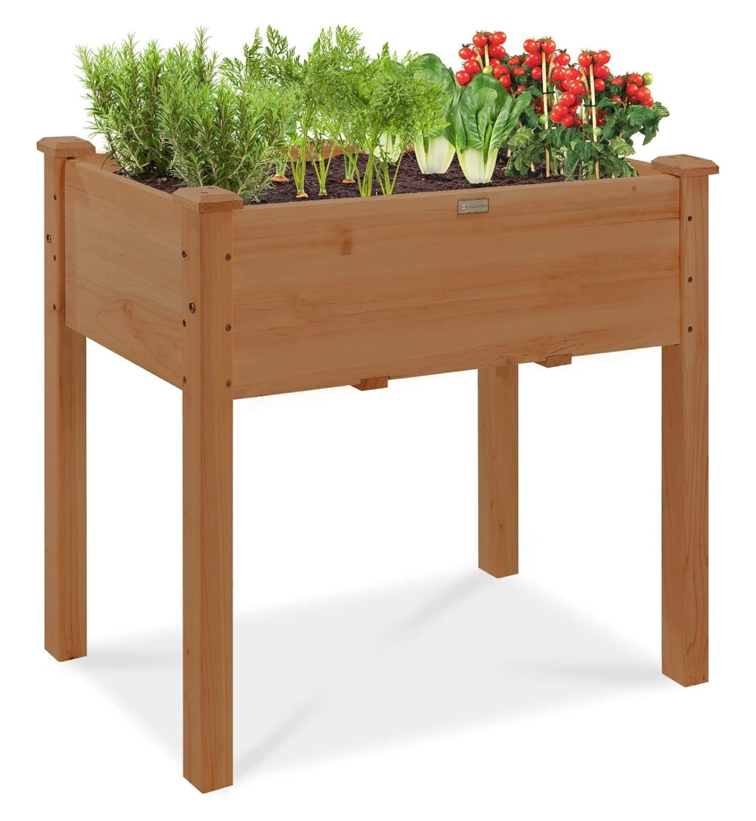 34x18x30in Raised Garden Bed, Elevated Wood Planter Box Stand for Kids ...