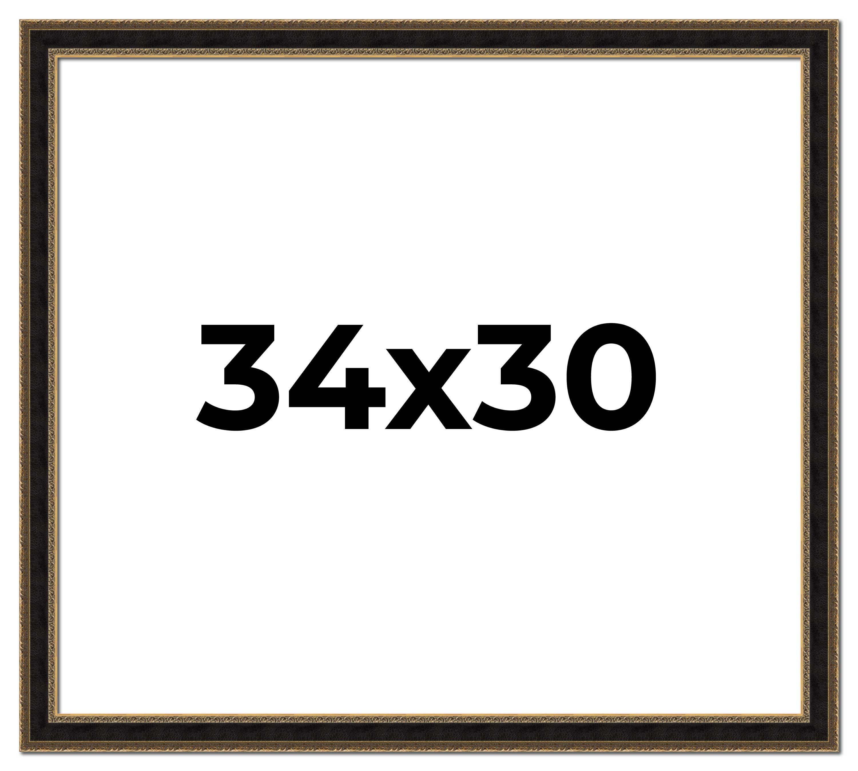 34x30 Frame Gold Antique Vintage Sold Wood Picture Frame | 1.75 Inch ...