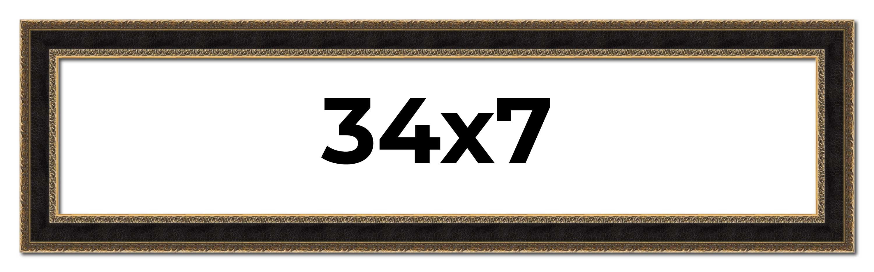 34x7 Frame Gold Antique Vintage Sold Wood Picture Frame | 1.75 Inch ...