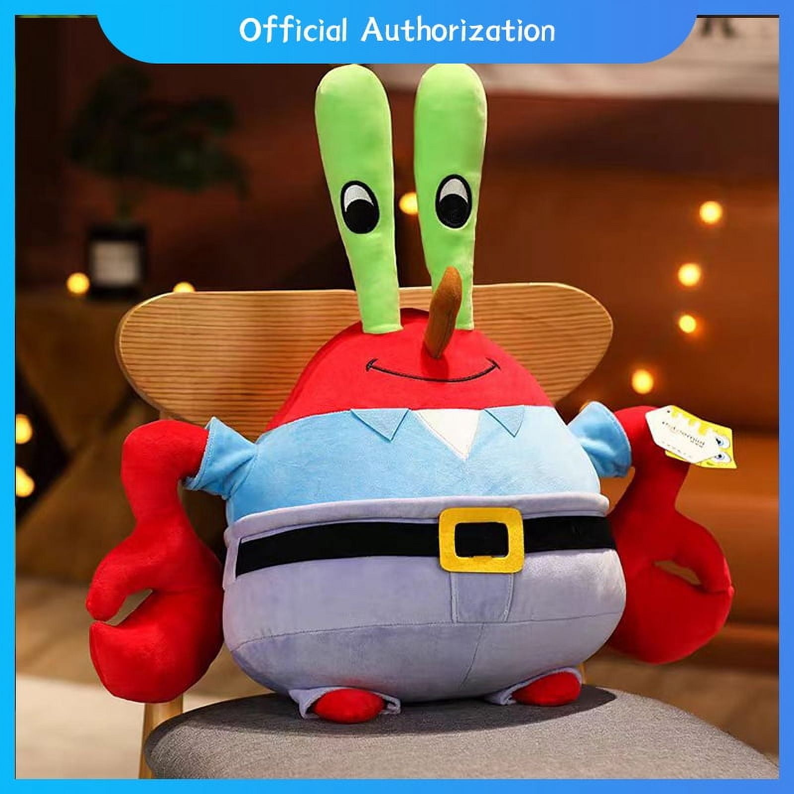 35-100CM SpongeBob SquarePants Plush Toy Cute Cartoon Mr.Krabs Stuffed ...