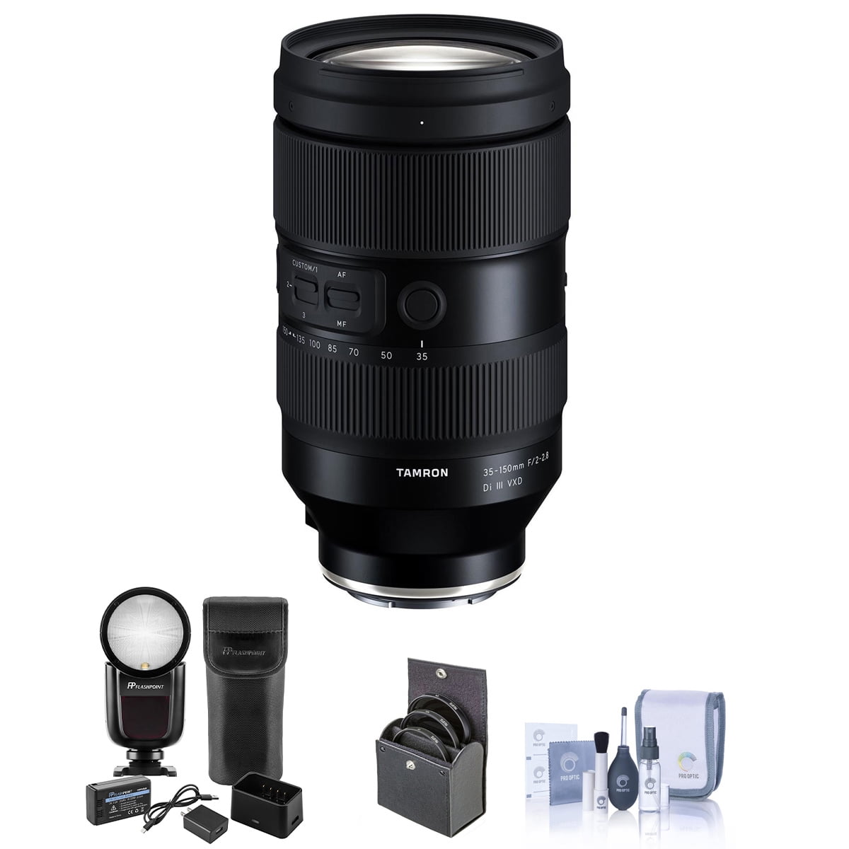 35-150mm f/2-2.8 Di III VXD Lens for Sony E Bundle with X R2 TTL Round ...