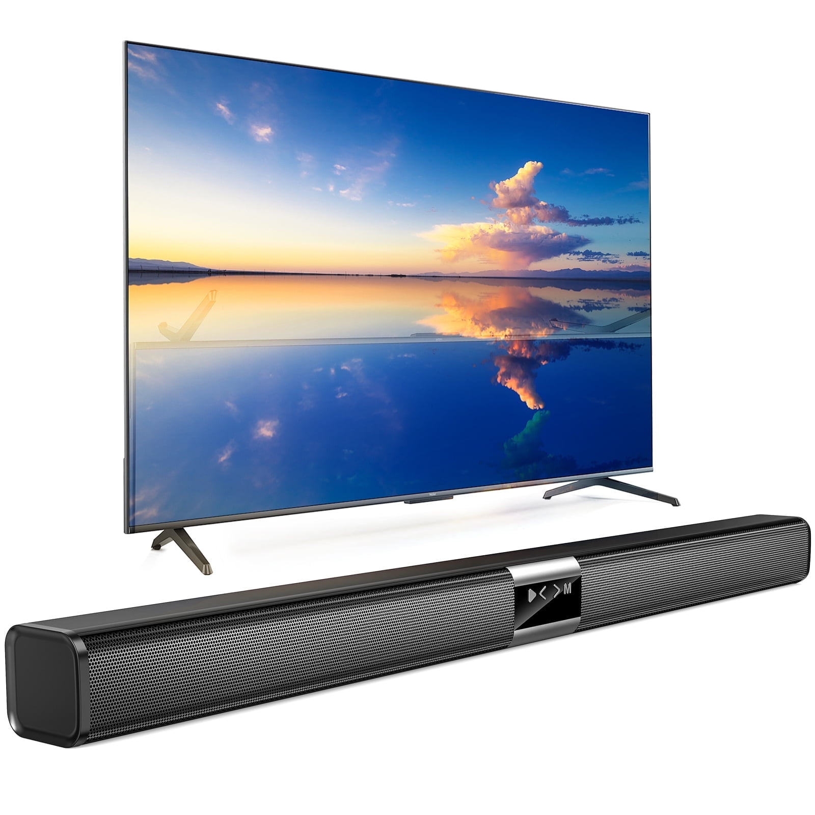 35.24" Soundbar for TV, 50W Wireless Soundbar with Subwoofer and ...