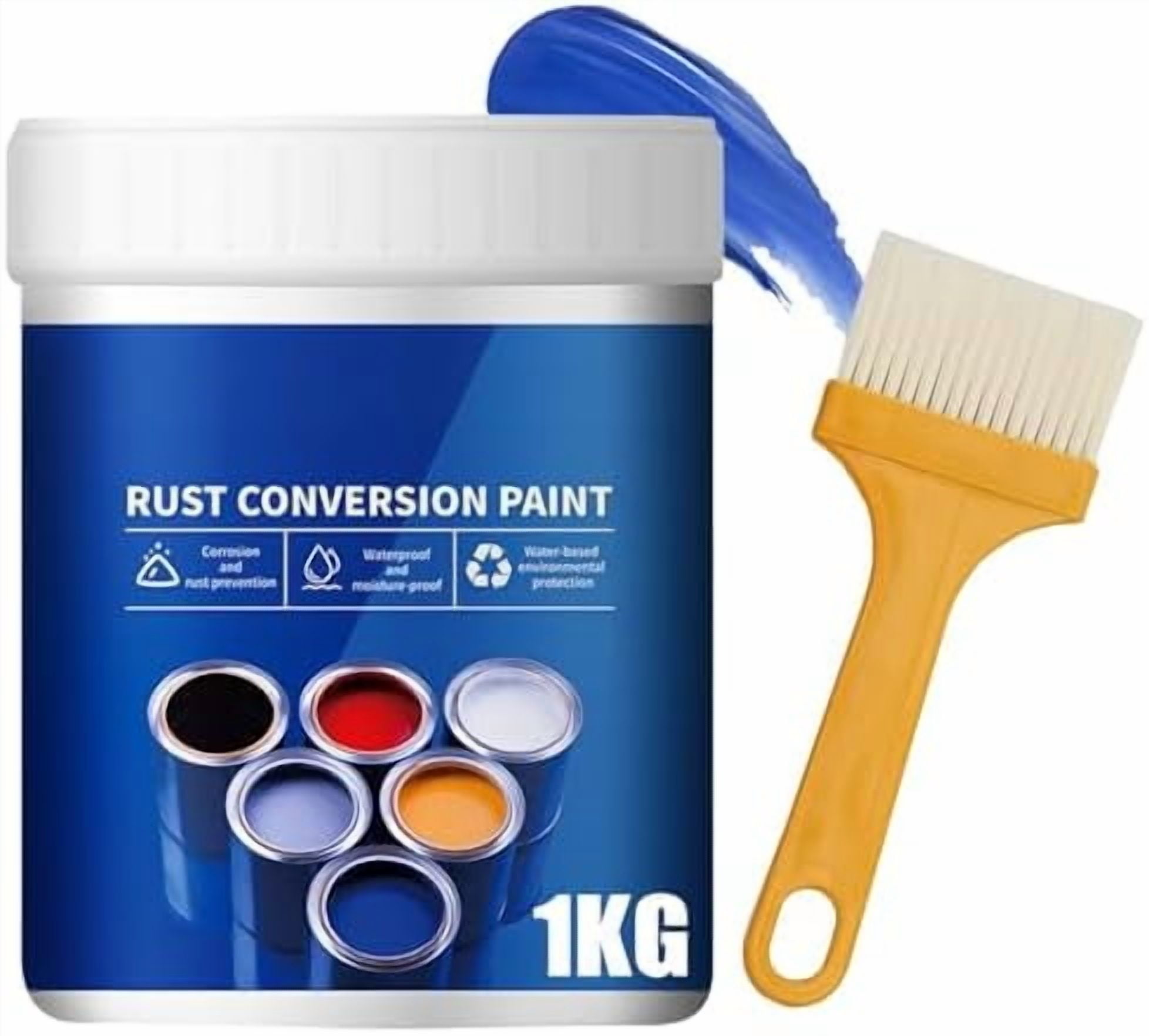 35.27oz Rust Conversion Paint, 4 in 1 Rust Paint for Metal, Water-based ...