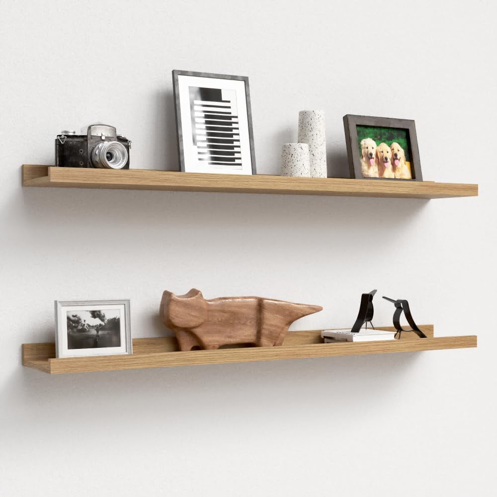35.3 Long Floating Shelves, 2 Set Rustic Wall Shelf for , Book Shelf ...