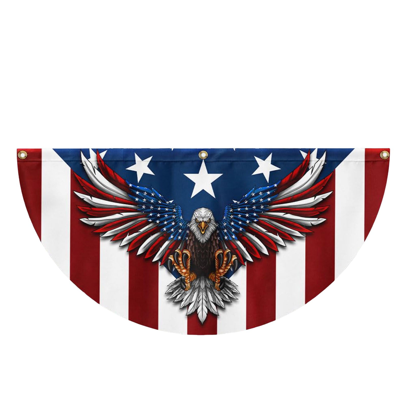 35.4*17.7'' America Patriotic Fan Flag 4th of July Decorations Flag ...