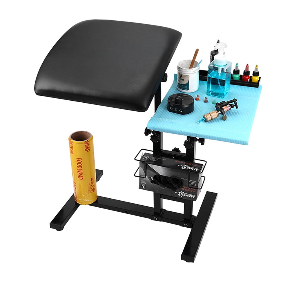 35.4"-21.6" Tattooing Arm Rest Stand, H-Shaped Iron Base, 55-90cm ...