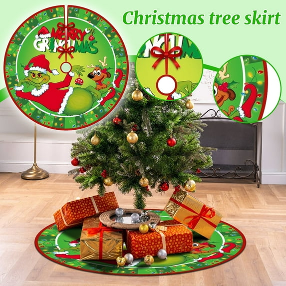 35.4" Christmas Tree Skirt Christmas Decoration Supplies Christmas Tree ...