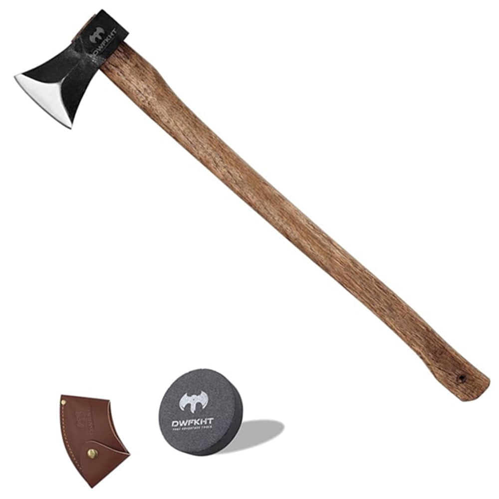 DWFKHT 35.4" Wood Splitting Axe, 4.3lb Head, 1065 Carbon Steel Firewood ...