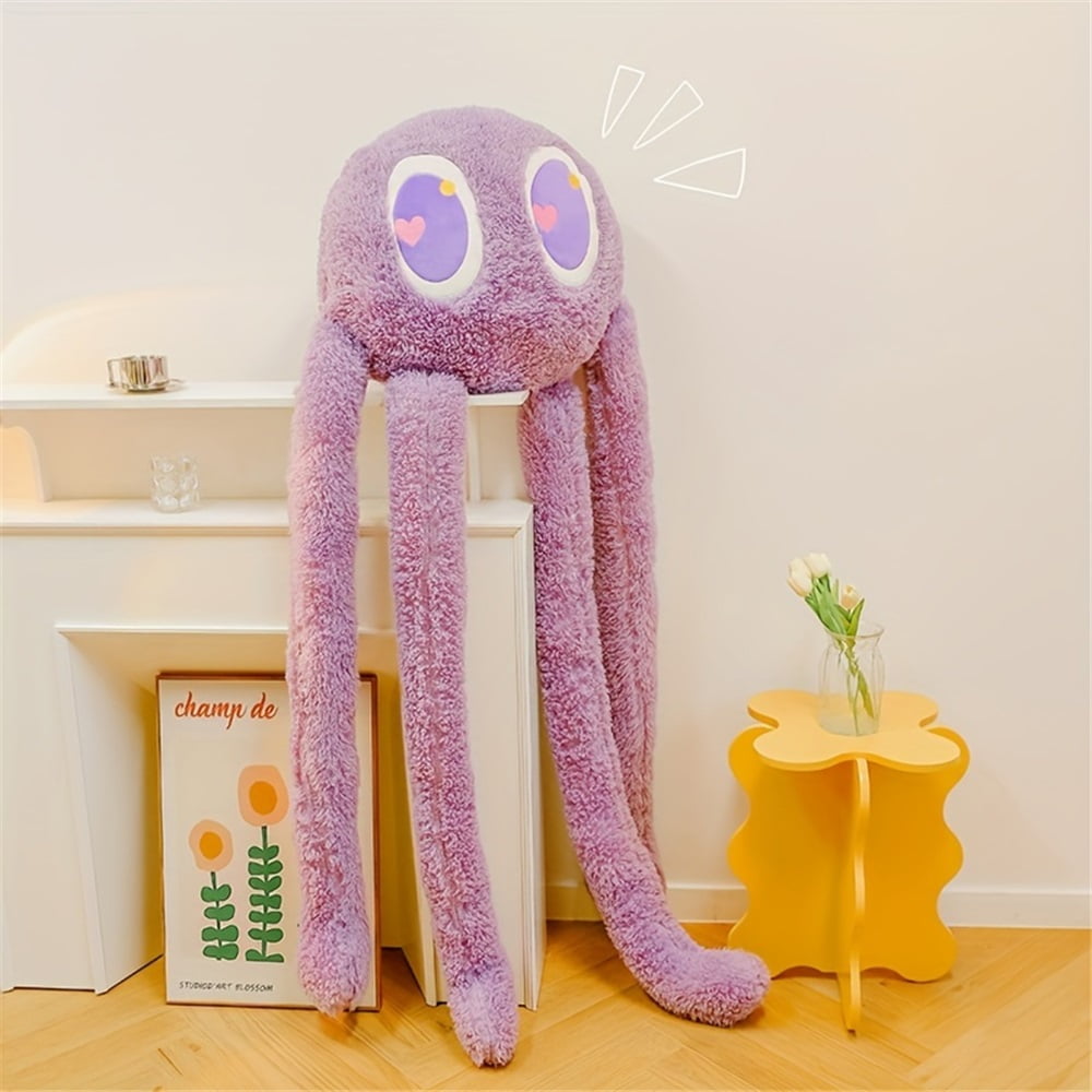 35.4-inch cute long-legged octopus doll pillow, stuffed animal comfort ...