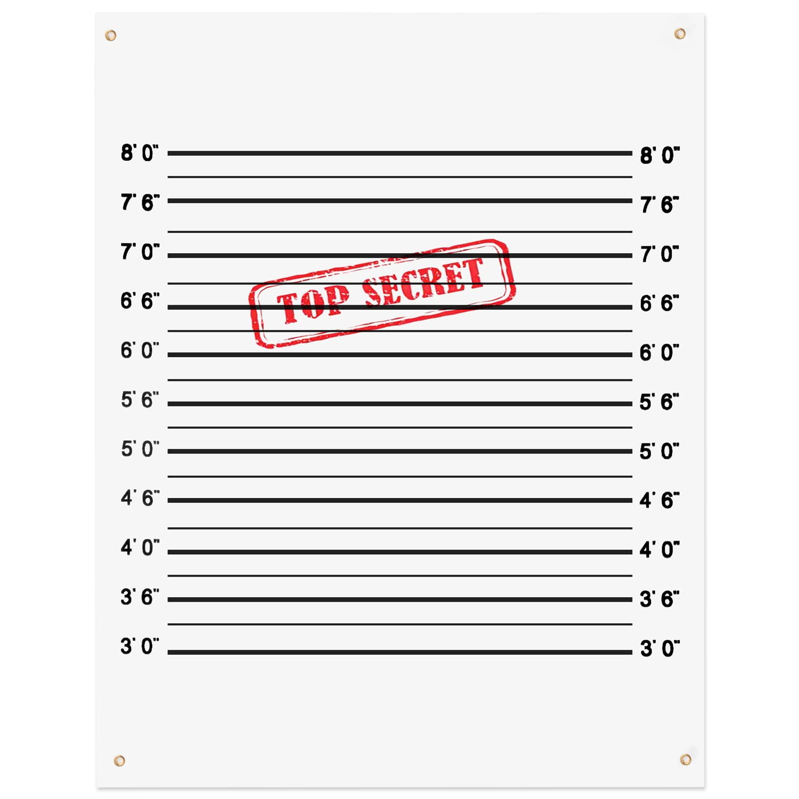 35.4 x 47.2In Secret DHF10 Agent Mugshot Backdrop Murder Party ...