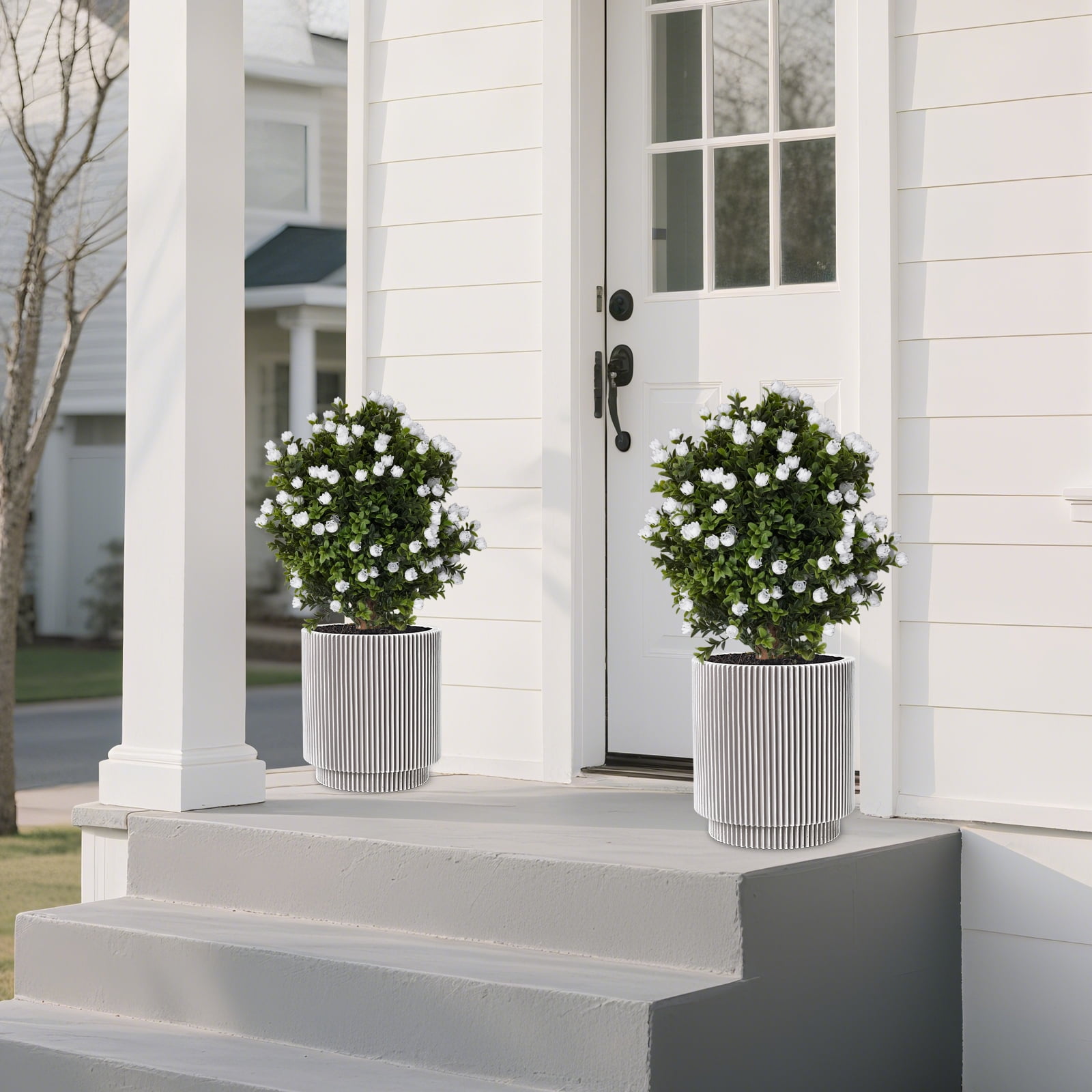 35-40*69cm Artificial Ginkgo Inserted Into 2 Outdoor Garden Decorative ...