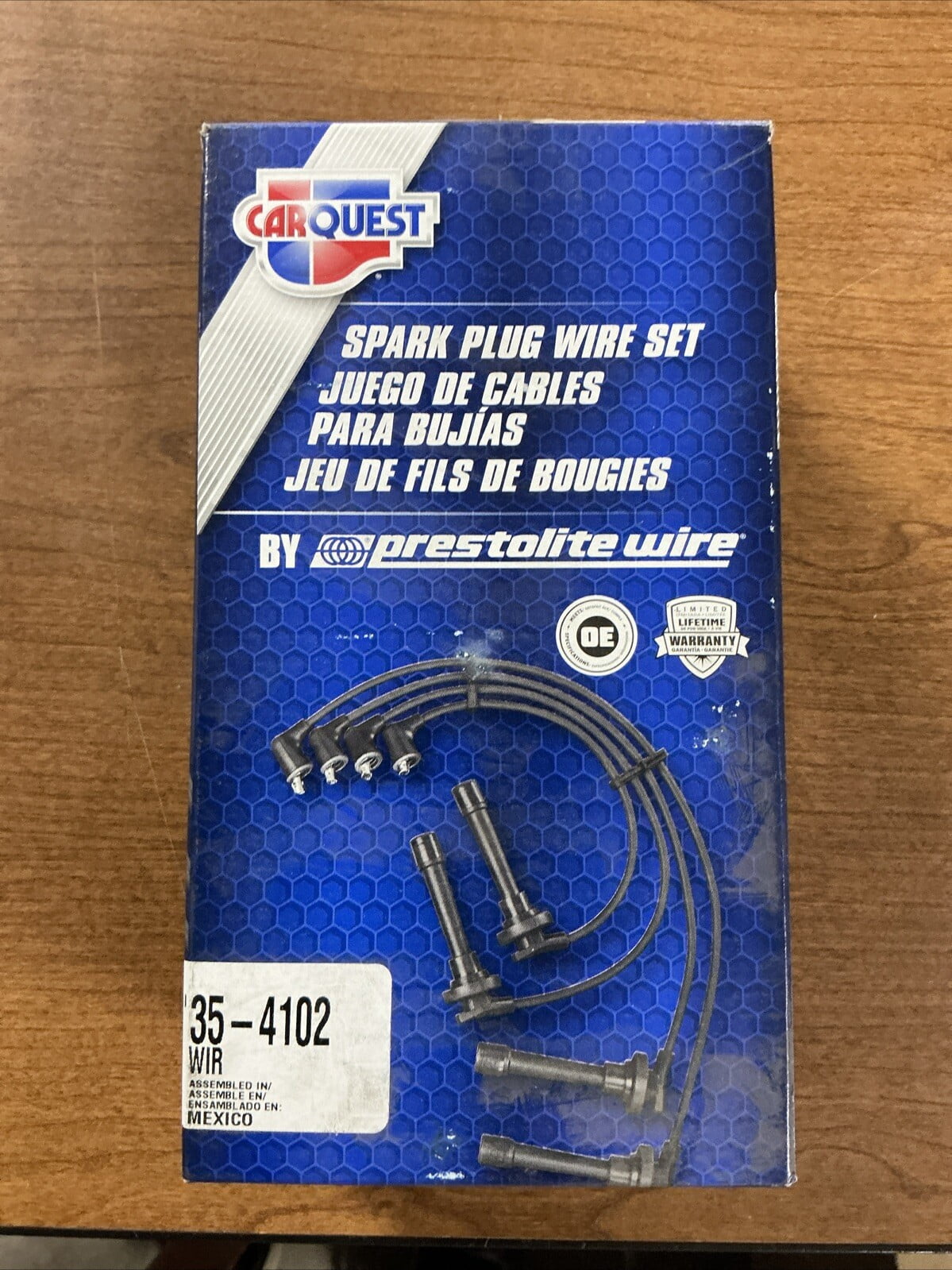 35 - 4102 Spark Plug Wire Set CarQuest - Walmart.com