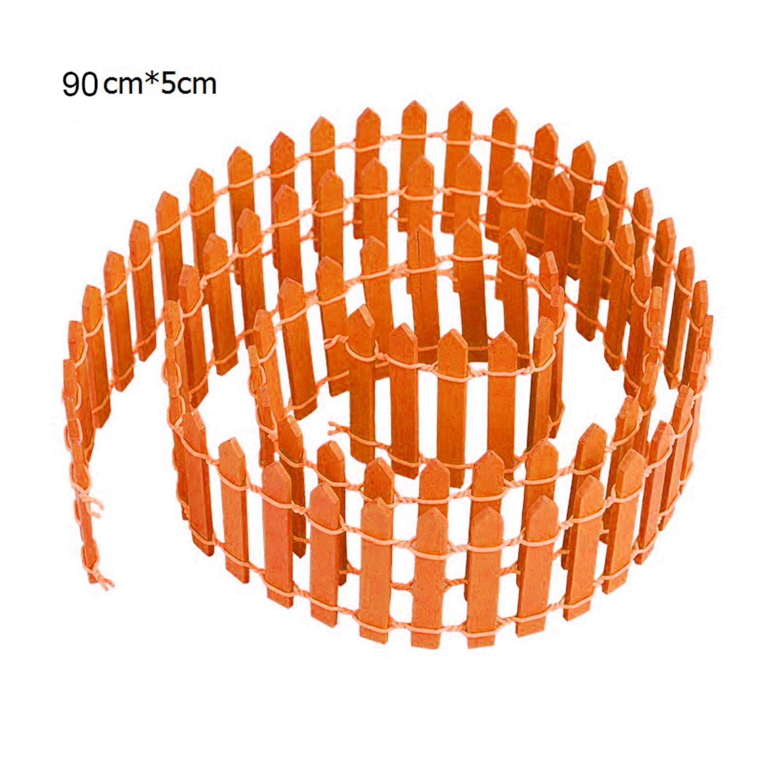 35.43 Inch Long Mini Fairy Garden Fence Wood Ornament Wooden Decorative ...