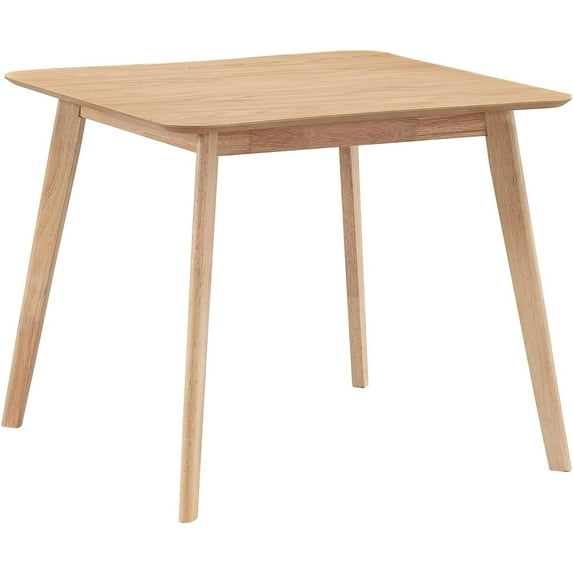 35.43" Square Dining Table - Small Dining Room Table with Solid Rubber ...