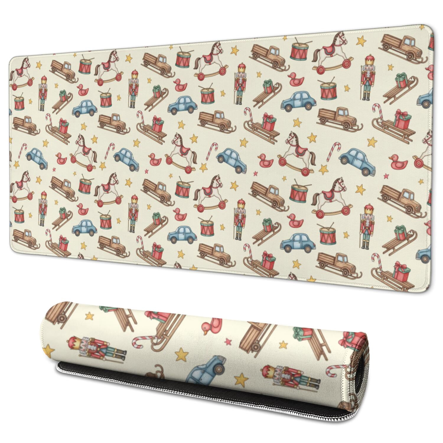 35.4x15.7 Inch Gaming Mouse Pad, Non-Slip Stitched Rubber Desk Mat for ...