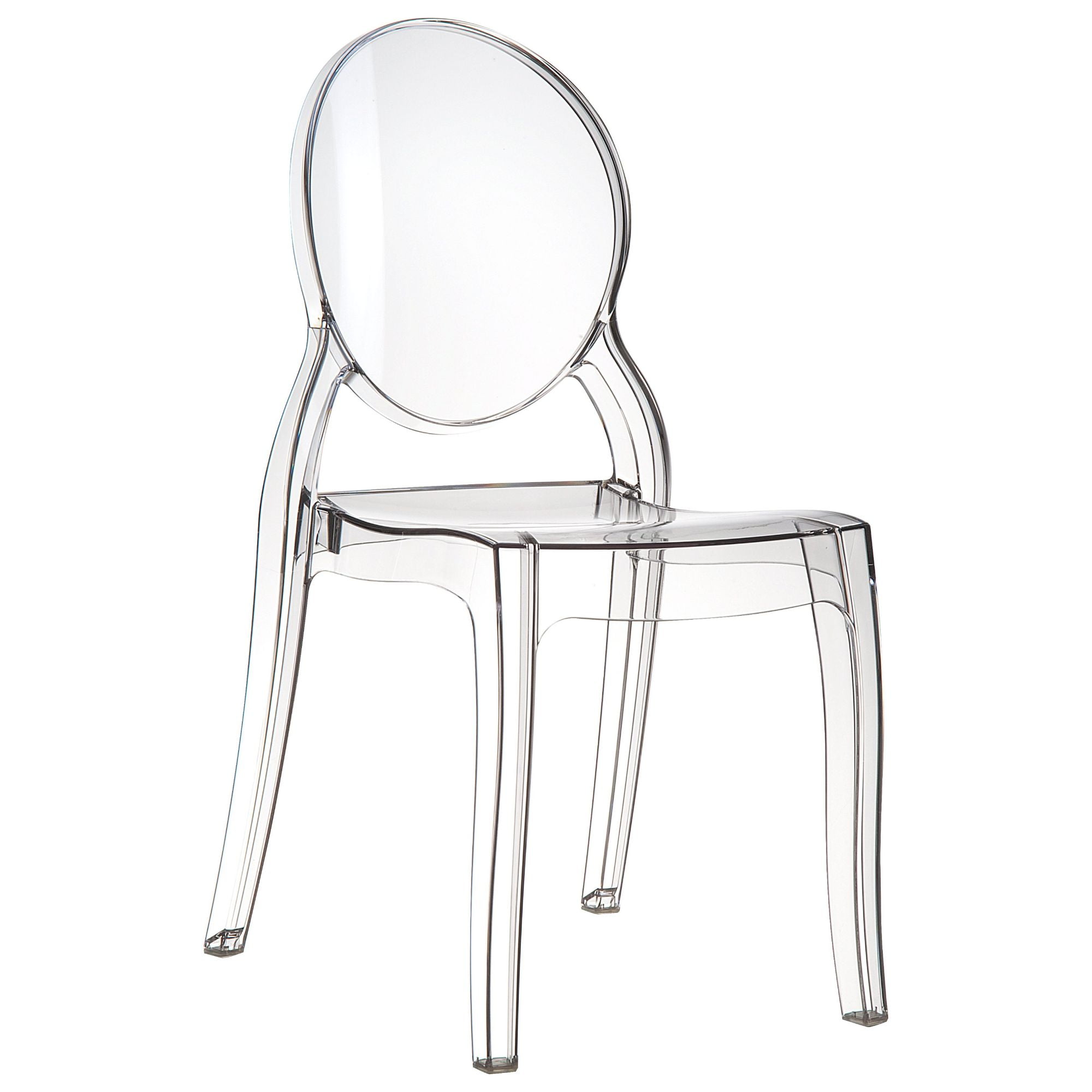 35.5" Clear Transparent Outdoor Patio Bistro Chair - Walmart.com