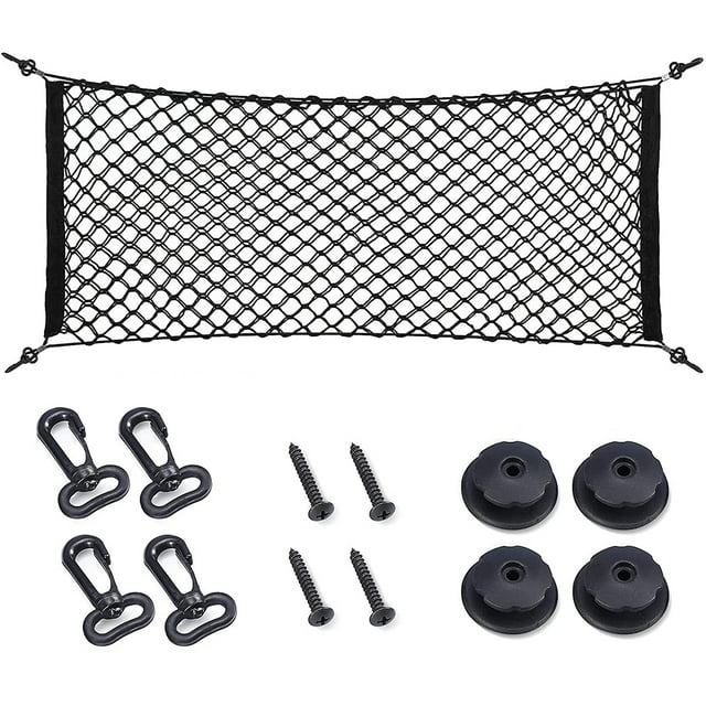 Large Auto Back Carrier: 35.5x15.7 Inch Adjustable Elastic Rear Cargo ...