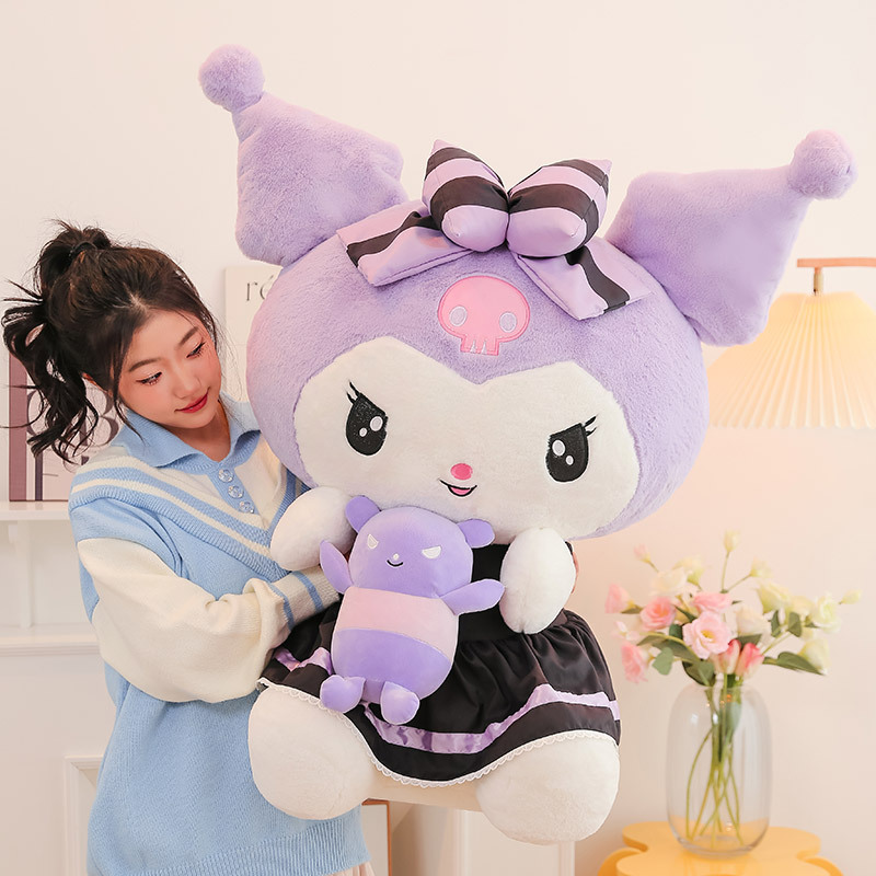 35/50cm Sanrio Kuromi Plush Toys Pillow Kawaii Anime Kuromi Plush Doll ...